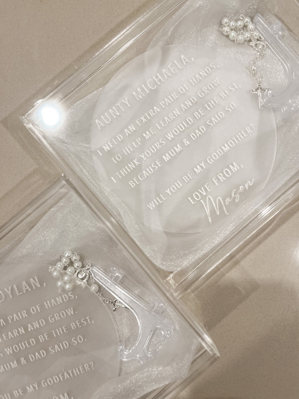 Standard Godparent Proposal - Acrylic Box – Madepersonalbyj